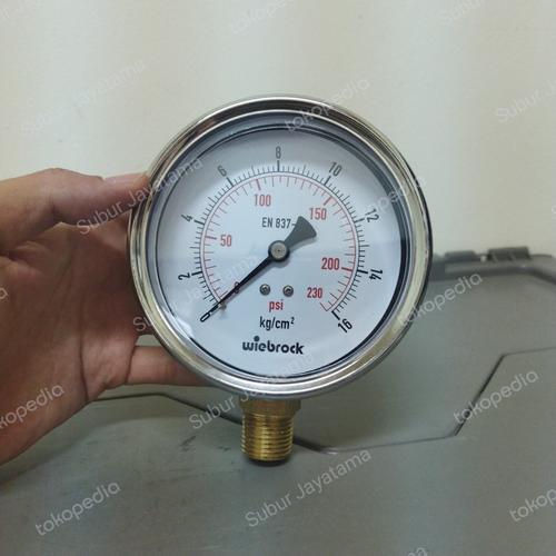 Jual Pressure Gauge Raket Stainless 4 " inchi 16 bar / 230 psi - Jakarta Barat - Subur Jayatama ...