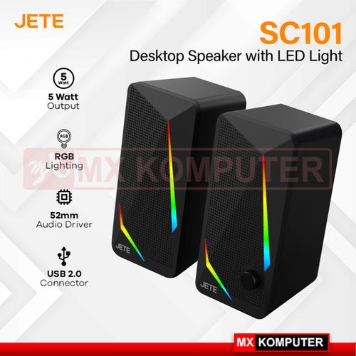 Jual Speaker PC Komputer Laptop JETE SC101 5 Watt with LED Light - Kab. Bantul - MX Komputer ...