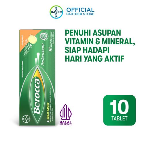 Jual Berocca Multivitamin B kompleks Rasa Jeruk 10 Tablet (event ...