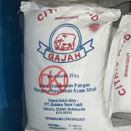 Jual Citric Acid / Asam Sitrat / Citrun Cap Gajah 1 Kg - Kota Bekasi ...