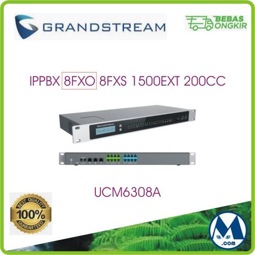 Jual Grandstream UCM6308A Audio Series IP PBX 8FXO 8FXS 1500EXT 200CC ...