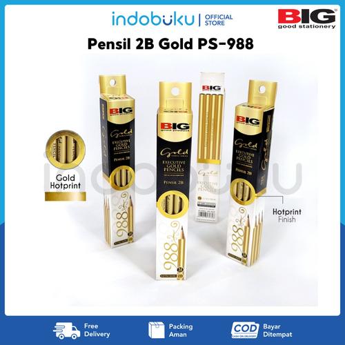Jual Pensil 2B Gold BIG Standar Ujian Komputer PS-988 (1Pack Isi 12Pcs ...