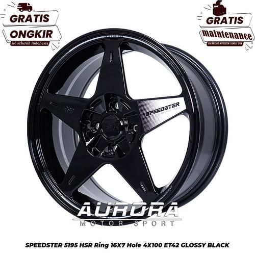Jual Velg Mobil Hsr Wheel R16 Single Pcd 4x100 Model Palang 5 Lebar 7 ...