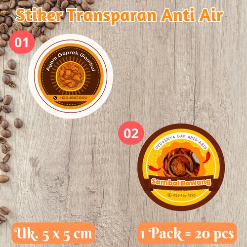 Jual Stiker Label Makanan Custom Transparan - Kota Depok - Catrindo ...