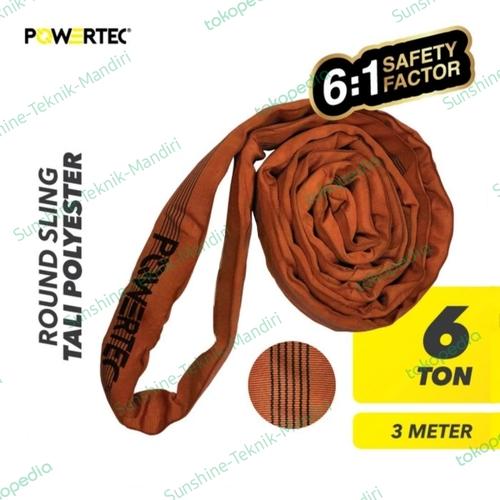 Jual Powertech Round Sling Cap. 6 Ton x 3 Meter - Jakarta Pusat ...