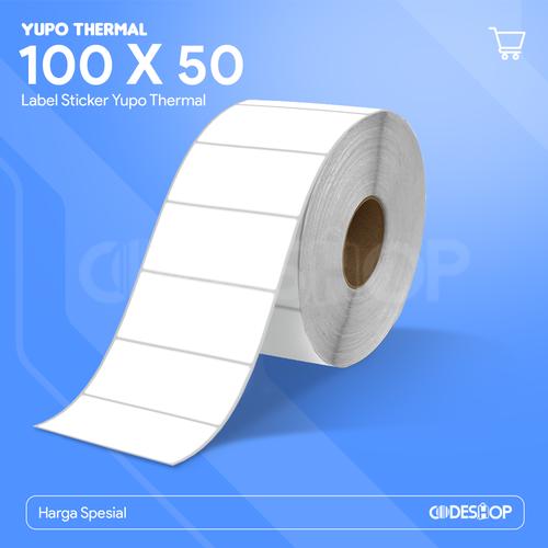 Jual Label Yupo Thermal 100 x 50 Kertas Sticker 100x50 mm 1 Line ...