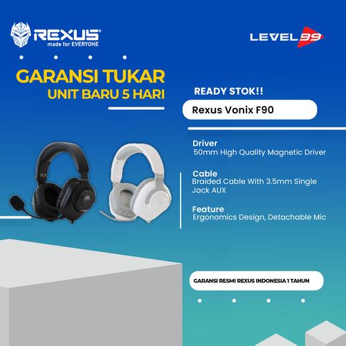 Jual Rexus Headset Gaming Vonix F90 - Putih - Kota Surabaya - Level99ID ...