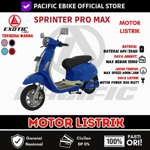 Promo Motor Listrik Vespa Listrik Exotic Sprinter Pro Max Promax ...