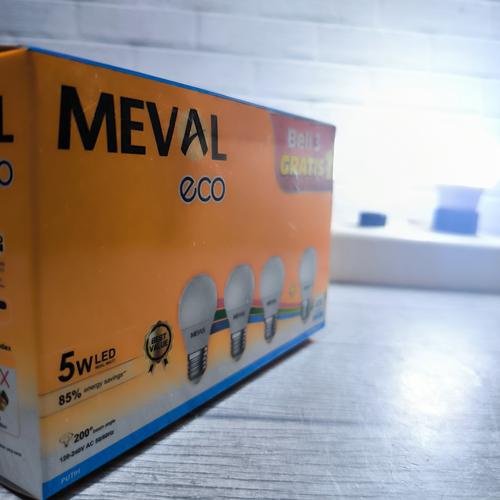 Promo MEVAL PAKET ISI 4PCS LAMPU LED BELI 3 GRATIS 1 5W 5 WATT PUTIH ...