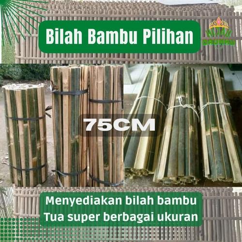 Jual Bilah Bambu Untuk Kerajinan Tiang Pagar Ukuran Panjang 75cm - Kota ...