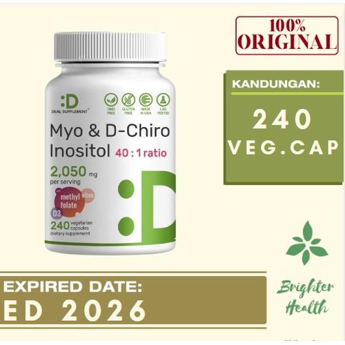 Jual Deal Myo Intosol & D-Chiro Inositol 2050 mg - 240 Capsules ...