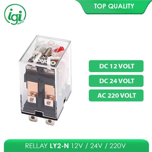 Jual RELAY LY2 12V / RELAY LY2N 24V / RELAY LY2-N 220V 8 PIN - SOCKET LY2 - Kota Surabaya - Igi ...
