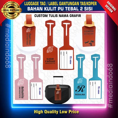 Jual GANTUNGAN LABEL KOPER & TAS /LUGGAGE TAG / BAG TAG /CUSTOM GRAFIR ...