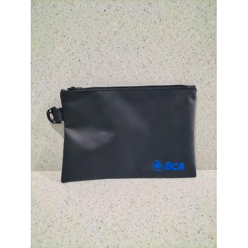 Jual Custom Pouch Logo BCA/Custom Pouch BCA/Tas Tangan Pria/Wanita ...