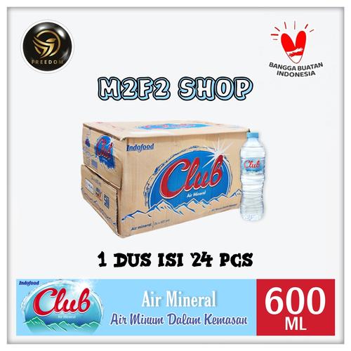 Jual Air Mineral Club Tanggung Botol Plastik Pet - 600 ml (Harga Karton ...