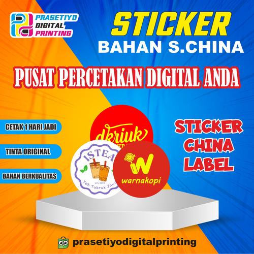 Jual Sticker Cina Label Kemasan Produk Bisa Custom Desain & Size - Kab ...