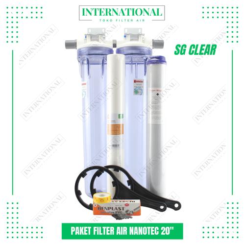 Promo Paket Filter air Toren 20 inch / Filter air Nanotec / filter air ...