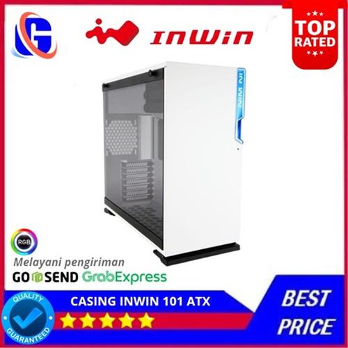 Jual CASING PC INWIN 101 ATX Mid Tower Case WHITE AND BLACK - Kota ...