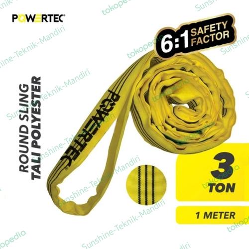 Jual Powertech Round Sling Cap. 3 Ton x 1 Meter - Jakarta Pusat ...