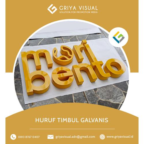 Jual HURUF TIMBUL GALVANIS MORI BENTO - Jakarta Selatan - griya visual ...