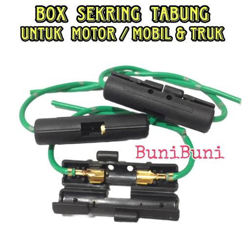 Jual FUSE BOX TABUNG / Rumah Sekring Sikring TABUNG Kaca Untuk Mobil ...