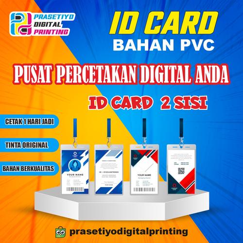 Jual Cetak ID Card PVC 2 sisi Murah Bisa Custom Desain Dan Size - Kab ...