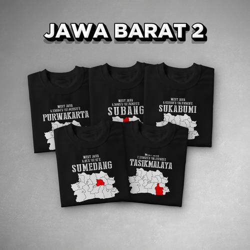 Promo Cocol Store - Kaos Peta Kota Jawa Barat (2) - Sukabumi, XL - Kota ...