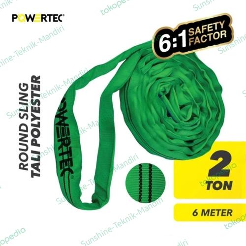Jual Powertech Round Sling Cap. 2 Ton x 6 Meter - Jakarta Pusat ...
