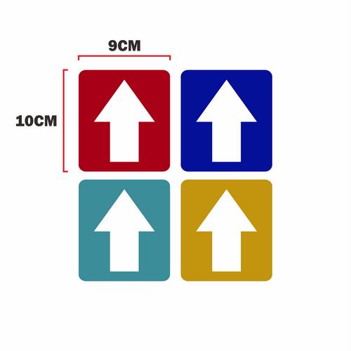 Promo stiker tanda panah 10cm x 9cm | sticker reflektor arrow merek ...
