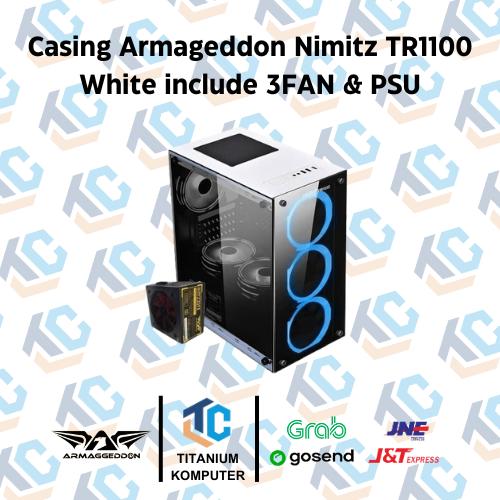 Jual Casing Armageddon Nimitz TR1100 White include 3FAN & PSU - Jakarta ...
