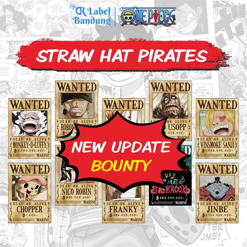 Promo Poster Bounty One Piece | Size A5| Poster Anime | Poster Custom ...
