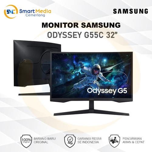Promo Monitor Samsung LS32CG552 32" QHD 165Hz Curved Odyssey G5 G55C ...