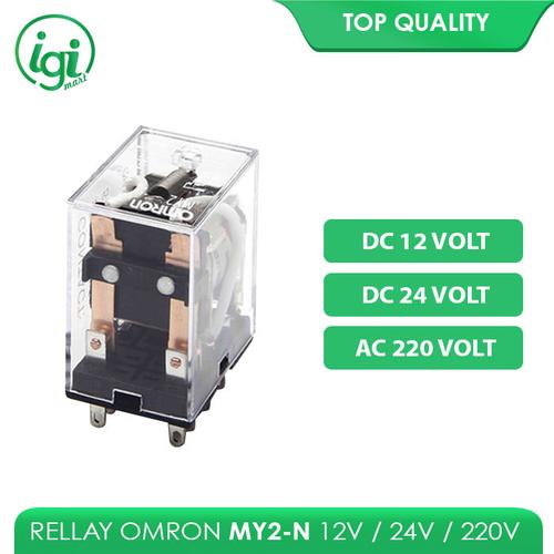 Jual RELAY MY2 12V / RELAY MY2N 24V / RELAY MY2-N 220V 8 PIN - SOCKET ...