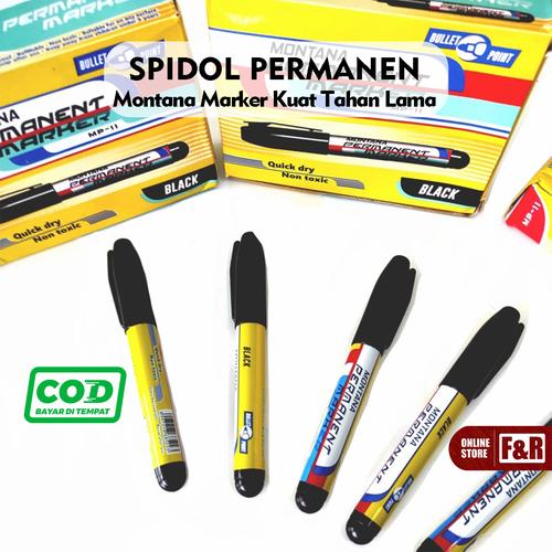 Promo Spidol Papan Tulis Permanent Marker Montana Round Tip Spidol ...
