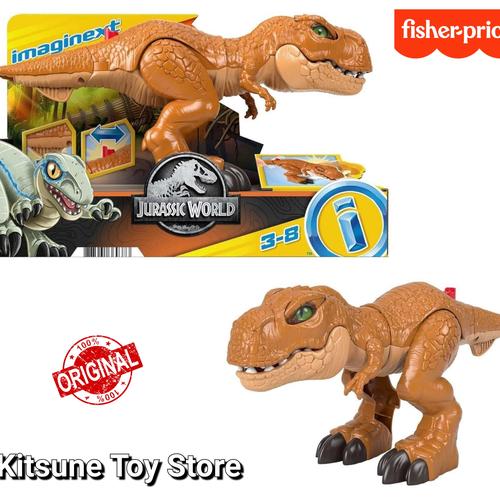 Jual Jurassic World Dinosaurs Imaginext Thrashin' Action T.Rex Original ...