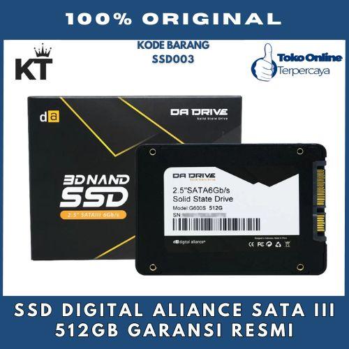 Jual Digital Alliance DA Drive SSD 512GB Sata 3 - SSD 3D Nand 512 GB 2.5" - Kota Depok - King ...