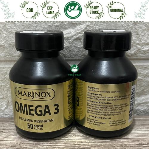 Promo MARINOX OMEGA 3 50 KAPSUL LUNAK EPA DHA FISH OIL IMUN KOLESTROL ...