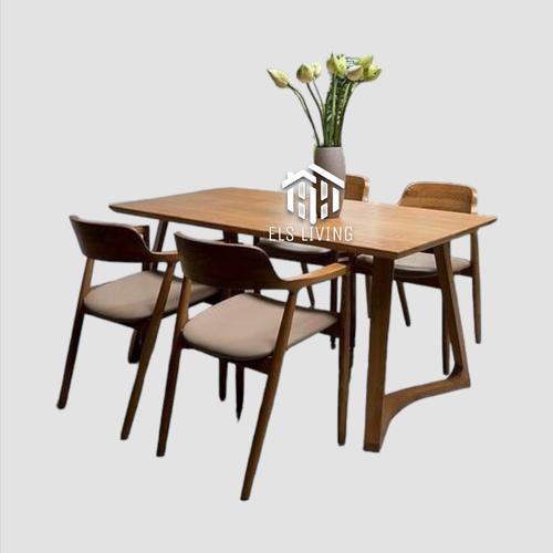Jual Set Meja Makan Selly Minimalis 4 Kursi Cafe Kayu Jati - Kab ...
