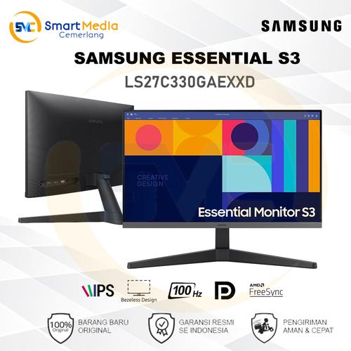 Promo Monitor SAMSUNG ESSENTIAL S3 LS27C330 27" IPS 1080p FHD 100Hz ...