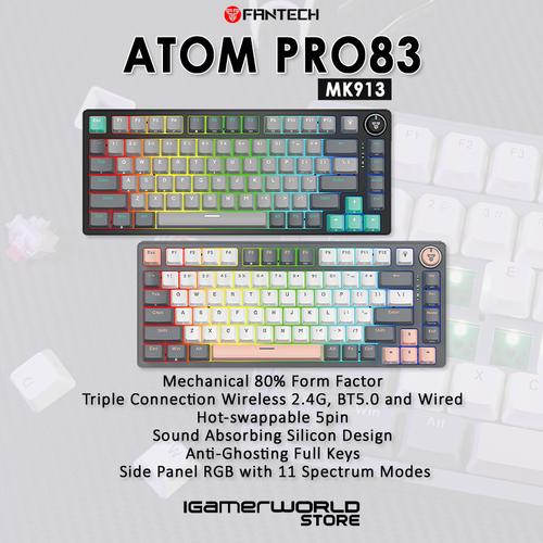 Promo Fantech ATOM PRO SERIES Wireless RGB Mechanical Gaming Keyboard ...