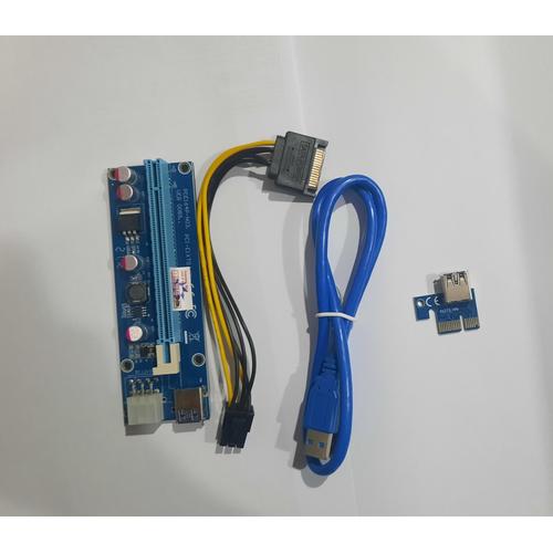Jual PCI-E Riser Card USB 3.0 - GPU Mining - 006c 4 Kapasitor - Kota Semarang - laris_manis ...