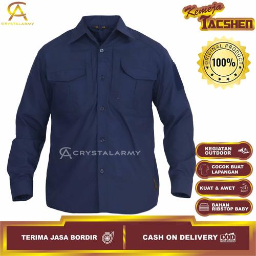 Jual Kemeja Tactical Pria Tacshen Lengan Panjang Bahan Katun Baby Ripstop - Seragam Baju Kerja ...