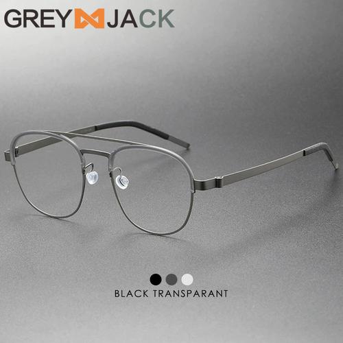 Promo Grey Jack Frame Kacamata Bahan Titanium Model Kotak Aviator ...