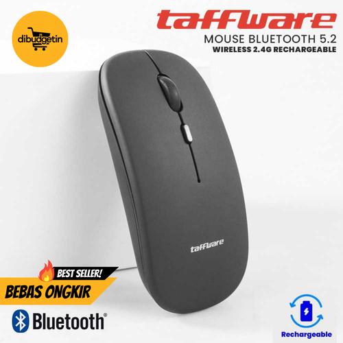 Jual Taffware Silent Mouse Rechargeable Bluetooth 5.0 & 2.4GHz - M8120G ...
