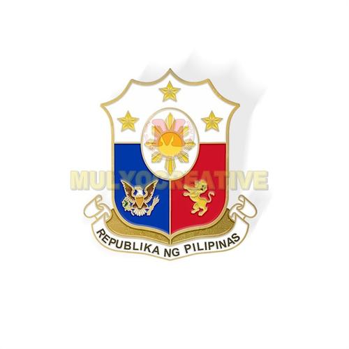 Jual Collar Pin Coat of Arms Philippines - Pin Lambang Filipina Full ...