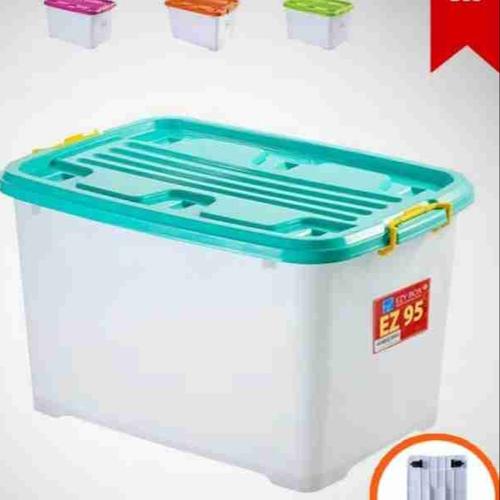 Jual box container ezy 95 liter box kontainer peyimpanan pakai tutup ...