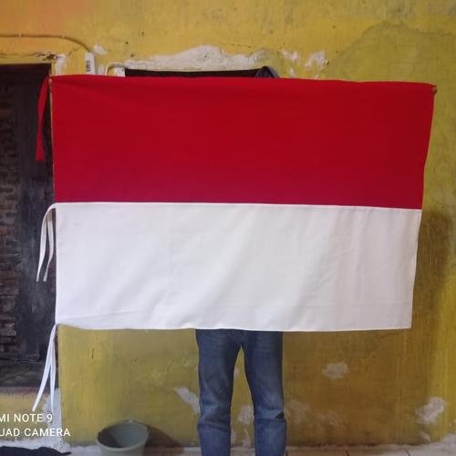 Jual bendera merah putih /bahan bludru/bendera custom/2 muka/100×150 ...