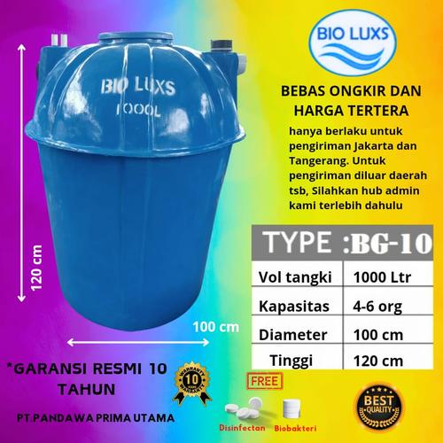 Jual Septic Tank Bio, Biotech, Biofil, Septictank BioLuxs 1000 liter ...