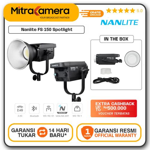 Promo Nanlite FS-150 Spot Light LED Video Light Studio Lighting FS150 ...