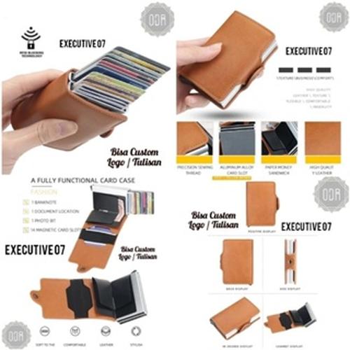 Promo Card Holder Dompet Kartu EXECUTIVE 07 custom logo tulisan hampers ...